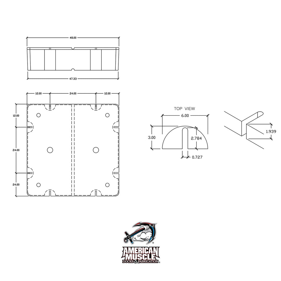 Float Drum - 4' x 4' – American Muscle Docks