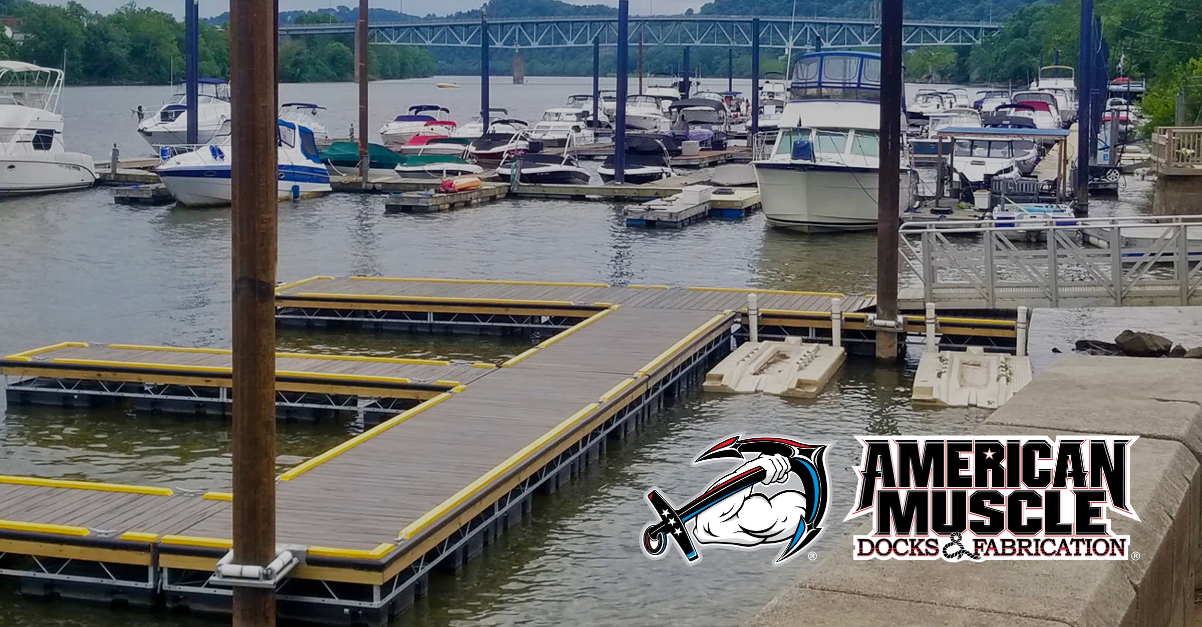 Custom Boat Docks & Guides - American Muscle Docks & Fabrication