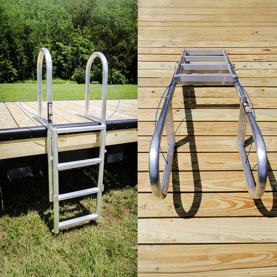 Retractable Lift Dock Ladder – American Muscle Docks