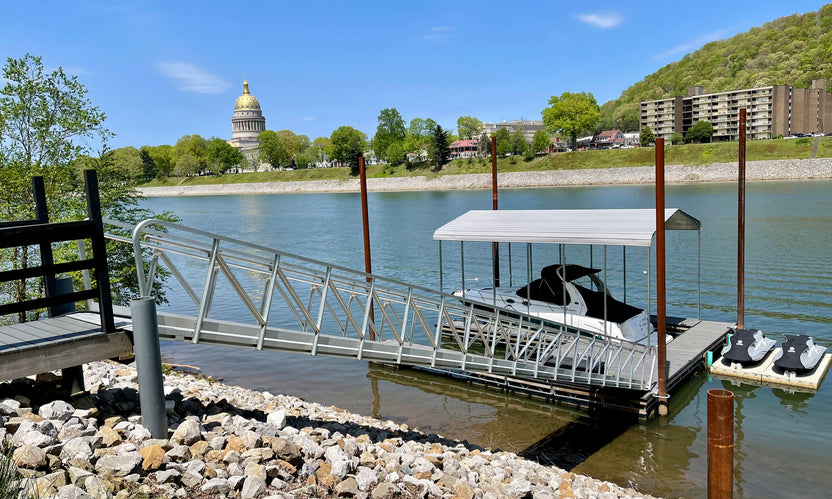 Custom Boat Docks & Floating Docks - American Muscle Docks & Fabrication